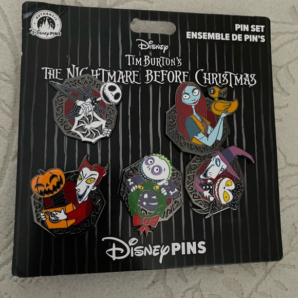 Disney | Accessories | 225 Disney Nightmare Christmas 5 Pin Set Shock ...